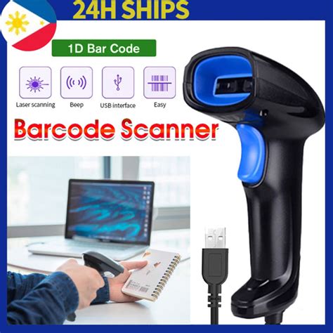 Handheld Barcode Scanner Wired Scanner Plug And Play Portable 1d Bar Code Scanner Reader For Pos