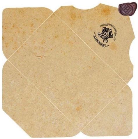 Шаблон письмо из хогвартса 50 фото