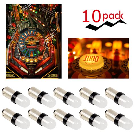 10x Led Retro Bayonet Frosted Arcade Pinball Machine Light Bulb 2smd B