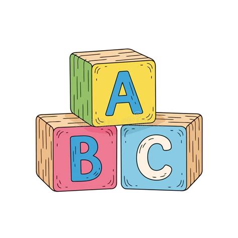 Cartoon Alphabet Blocks