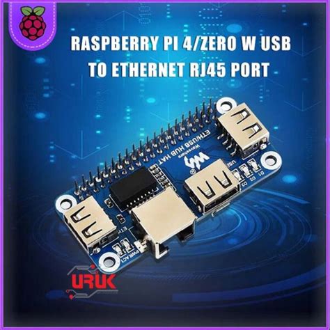 Ethernet Network And USB Ports HUB Splitter For Raspberry Pi 3 4 Zero W UrukTech