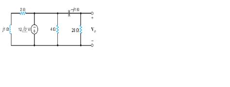 Solved Find Vo In The Network In The Figure Below