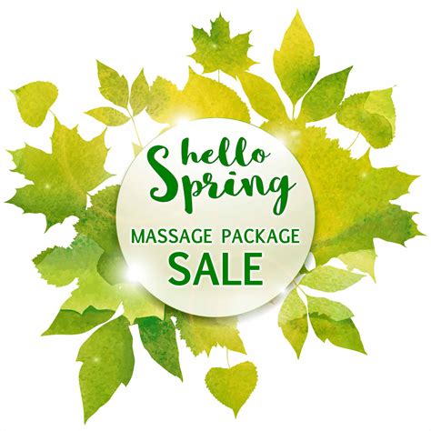 Spring Sale 🌸 Bogo 12 Off ‼️ Buy 1 Massage Get One Half Off ‼️ Spring