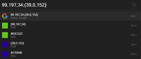 Bug Colors Not Converting Rgb Values · Issue 3 · Flow Launcherflowlauncherplugincolor