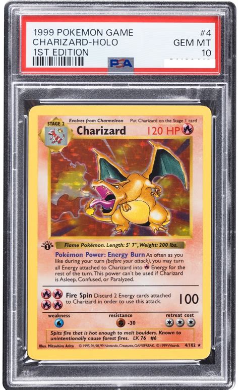 Charizard 1999 Pokemon Game 4 1st Edition Holo Price Guide Sports