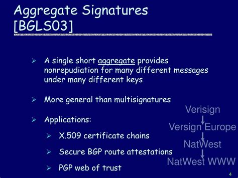 ppt sequential aggregate signatures and multisignatures without random oracles powerpoint