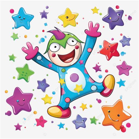 화려한 별에 장난기 많은 만화 캐릭터 만화 캐릭터 엘프 모자 화려한 별 Png 일러스트 및 이미지 에 대한 무료 다운로드 Pngtree
