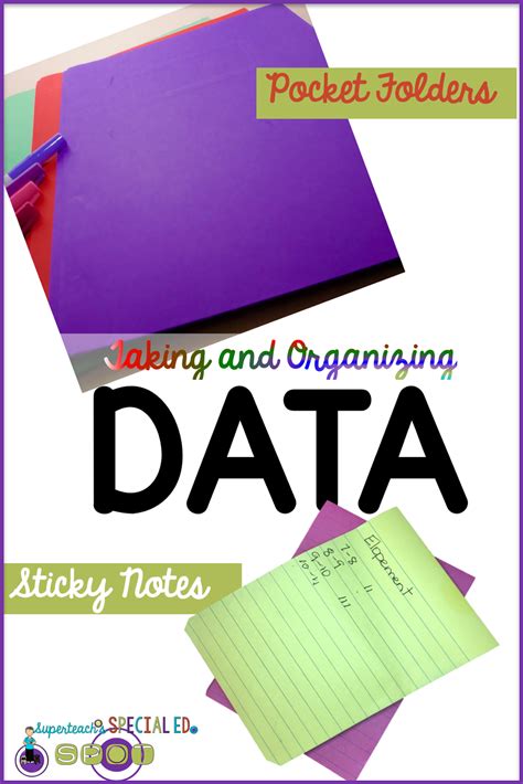 5 Favorite Ways To Organize Data Superteachs Special Ed Spot