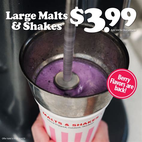 United 🍓🫐🥤spring Is Sweeter With Our Berry Malts And Shakes Back On The
