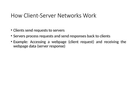 Clientservernetworkpresentation For F Ppt