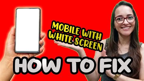 Cell Phone With White Screen How To Fix The Display Youtube
