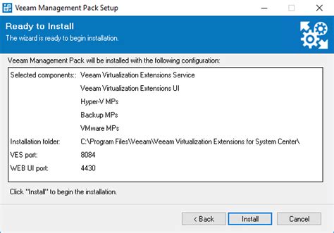 Step 3 Import Veeam Management Packs And Install Ve Service And Veeam