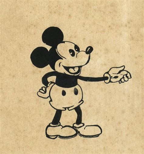 Vintage Mickey Mouse Drawing