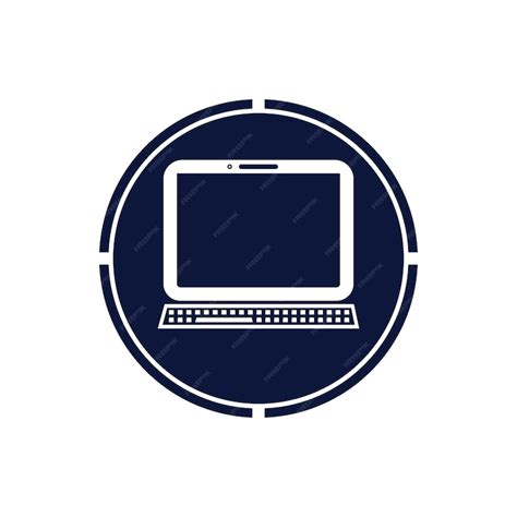 Premium Vector Laptop Computer Icon Template