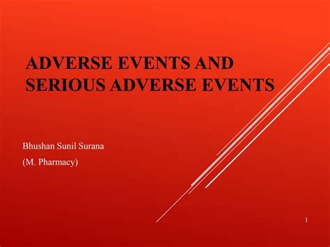 Adverse Event Reporting Ppt Pptx