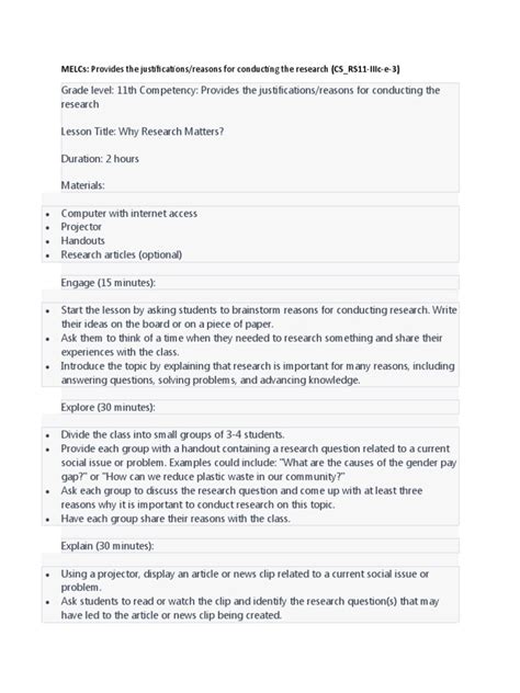 Lesson Plan Continuation Pdf Teachers Lesson Plan