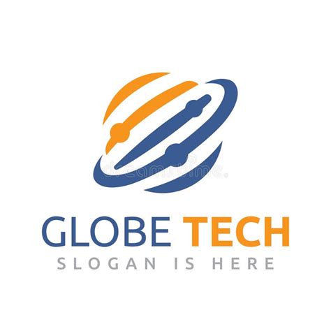 Abstract Globe Earth Universal Space Sky Technology Logo Template Stock