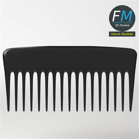 Small Wide Tooth Comb By Francescomilanese85 3docean