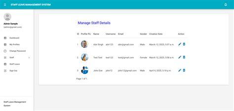 Staff Employee Leave Management System Using Python Django Python Django Projects