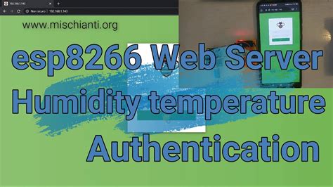 Web Server With Authentication For Esp32 And Esp8266 With Temperature