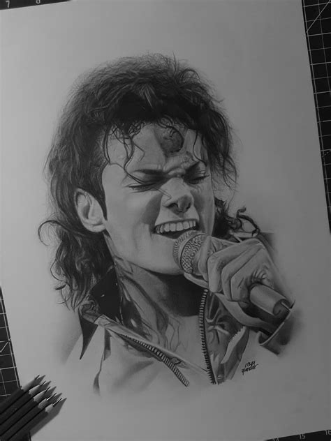 Artstation Pencil Drawing Of Michael Jackson
