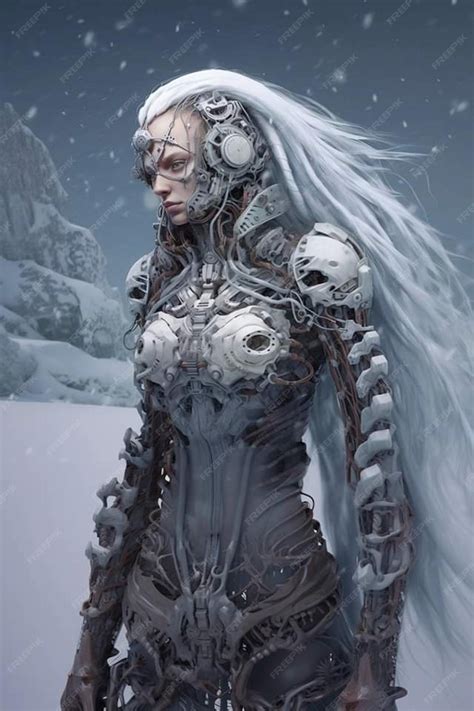 Robotic Terminator Premium Ai Generated Image