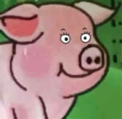 可爱小猪露出开心笑容，萌萌表情超治愈 火腿猪表情包 火腿肠粉色猪猪表情包表情包图片动图 求表情网 斗图从此不求人