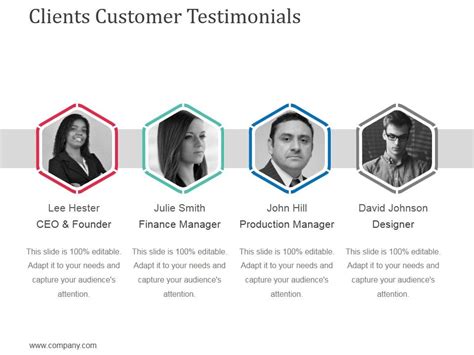 Clients Customer Testimonials Ppt Powerpoint Presentation Show Outfit