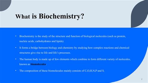 Chapter 1 Introduction To Biochemistrypptpptx