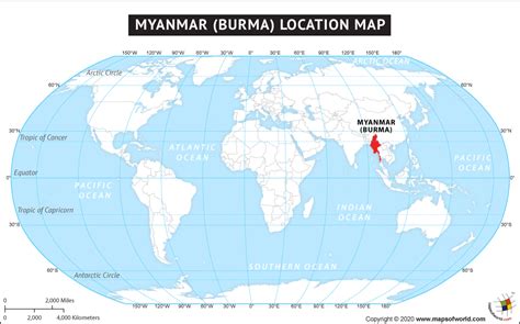 Myanmar Map And Other 8 Related Burmese Maps