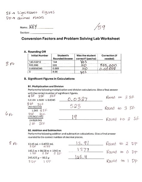 Conversion Factors And Problem Solving Key S F Bisn Cna Fr Gurz Pp Der W Platr S Name