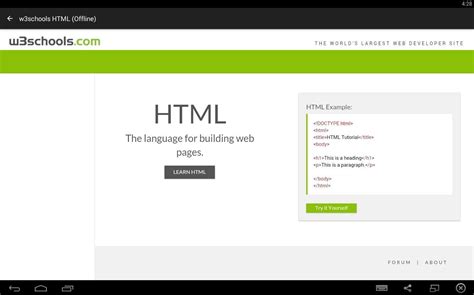 W3schools Html Offline Apk For Android Download