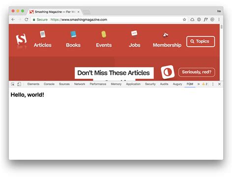 Creating The Feature Queries Manager Devtools Extension — Smashing Magazine
