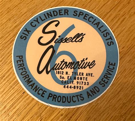 Sissells Automotive Sticker