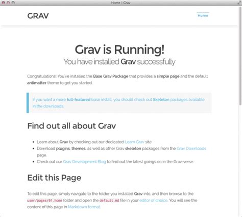 How To Create Web Pages Quickly And Easily With Grav