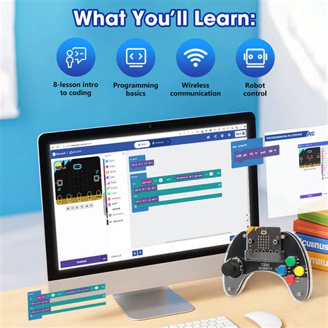 Acebott Qd026 Wireless Controller For Microbit Kits Programming Lear
