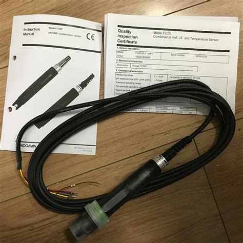 Yokogawa Fu20 Ph Orp Sensor 2 In 1 Ph And Redox Potential Measurement Ce Iso