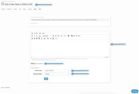 Responding To Issues Bluerithm Knowledge Base