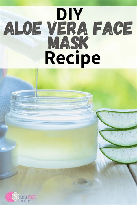 Soothing Diy Aloe Vera Face Mask Recipe Aloe Vera Face Mask Aloe Face Mask Diy Skin Care Recipes