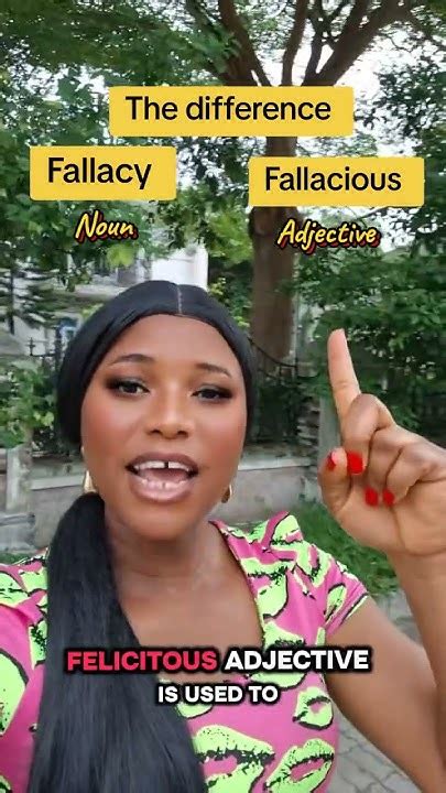 Fallacy Vs Fallacious Youtube