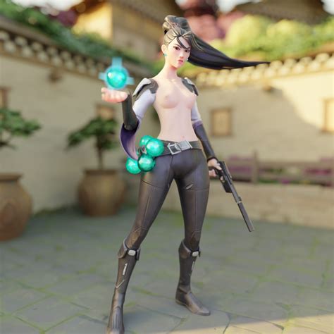 Rule 34 Colorfuldepths Exposed Breasts Ling Ying Wei Riot Games Sage Valorant Tagme Valorant