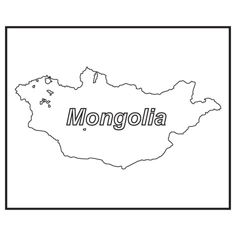 Mongolia Map Icon 46295177 Vector Art At Vecteezy