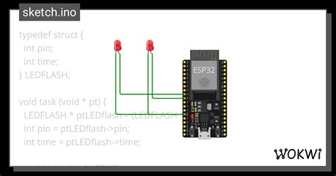 Led2 Wokwi Esp32 Stm32 Arduino Simulator