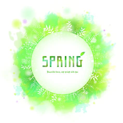 나뭇잎 프레임 봄 배경 백그라운드 사진 이미지 일러스트 캘리그라피 Dawool작가