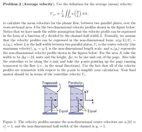 Problem Average Velocity Use The Definition For Chegg