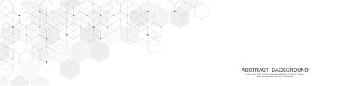 배너 디자인 템플릿입니다 기하학적 모양과 육각형 패턴추상 배경 의학 기술 또는 과학 설계를 위한 벡터 일러스트레이션 0명에 대한