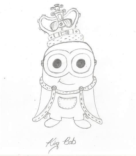 King Bob Minion Coloring Coloring Pages