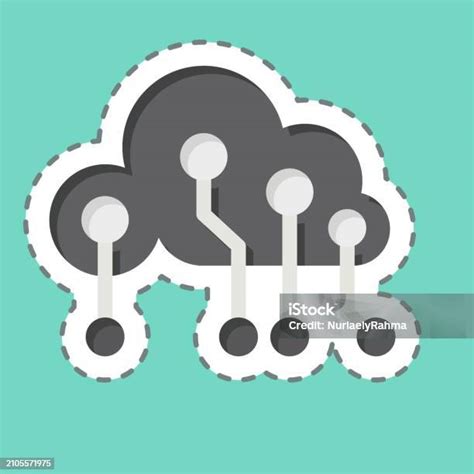 스티커 라인 컷 Sevice 소셜 네트워크 기호와 관련이 있습니다 심플한 디자인 일러스트레이션 개념에 대한 스톡 벡터 아트 및 기타 이미지 Istock