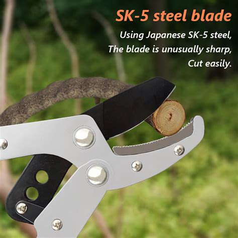 Extendable Telescopic Tree Pruner Garden Branch Cutter Lopper Heavy
