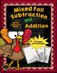 Digit Addition Digit Subtraction Mixed Practice Fall Themed TpT